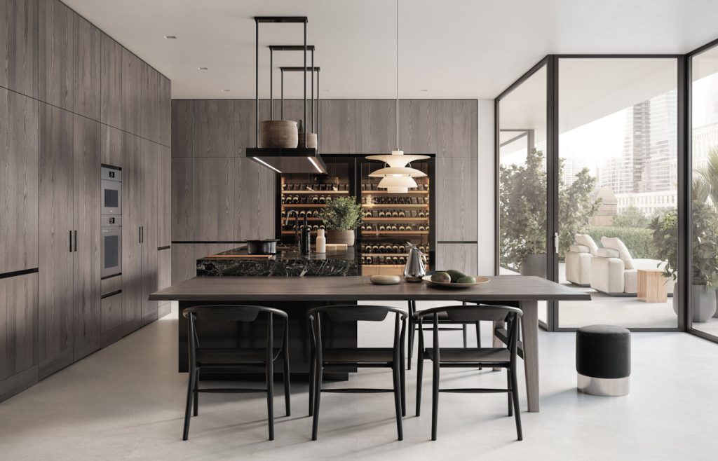 Convivium, peninsula table – Unique Kitchen Fusion